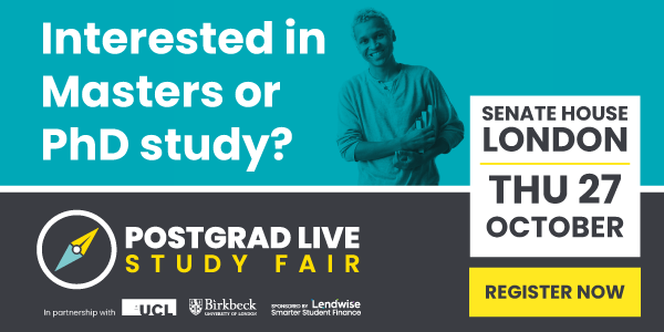 London Events | Postgrad LIVE London Study Fair | Events in London